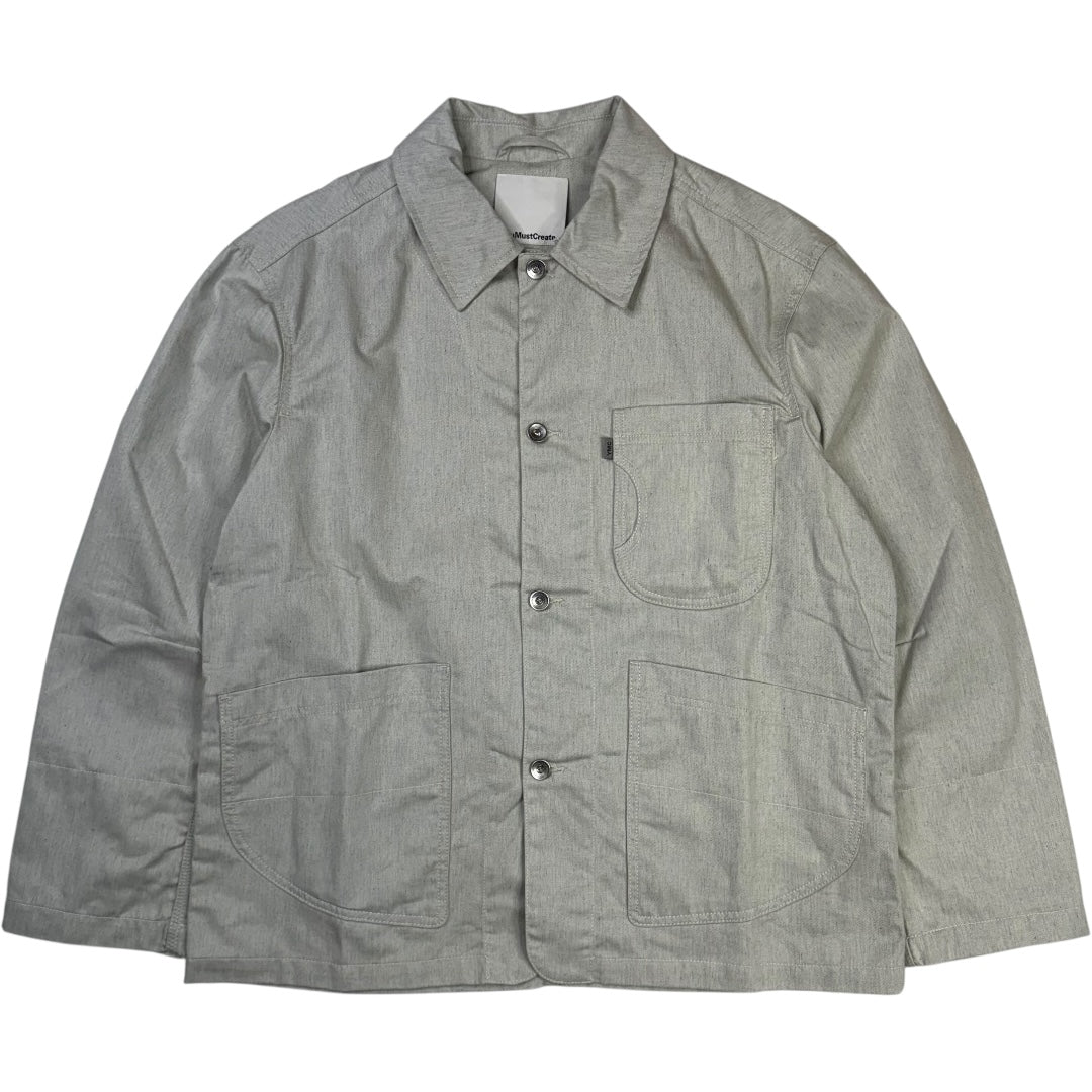Construction Denim Jacket Natural – Cueva