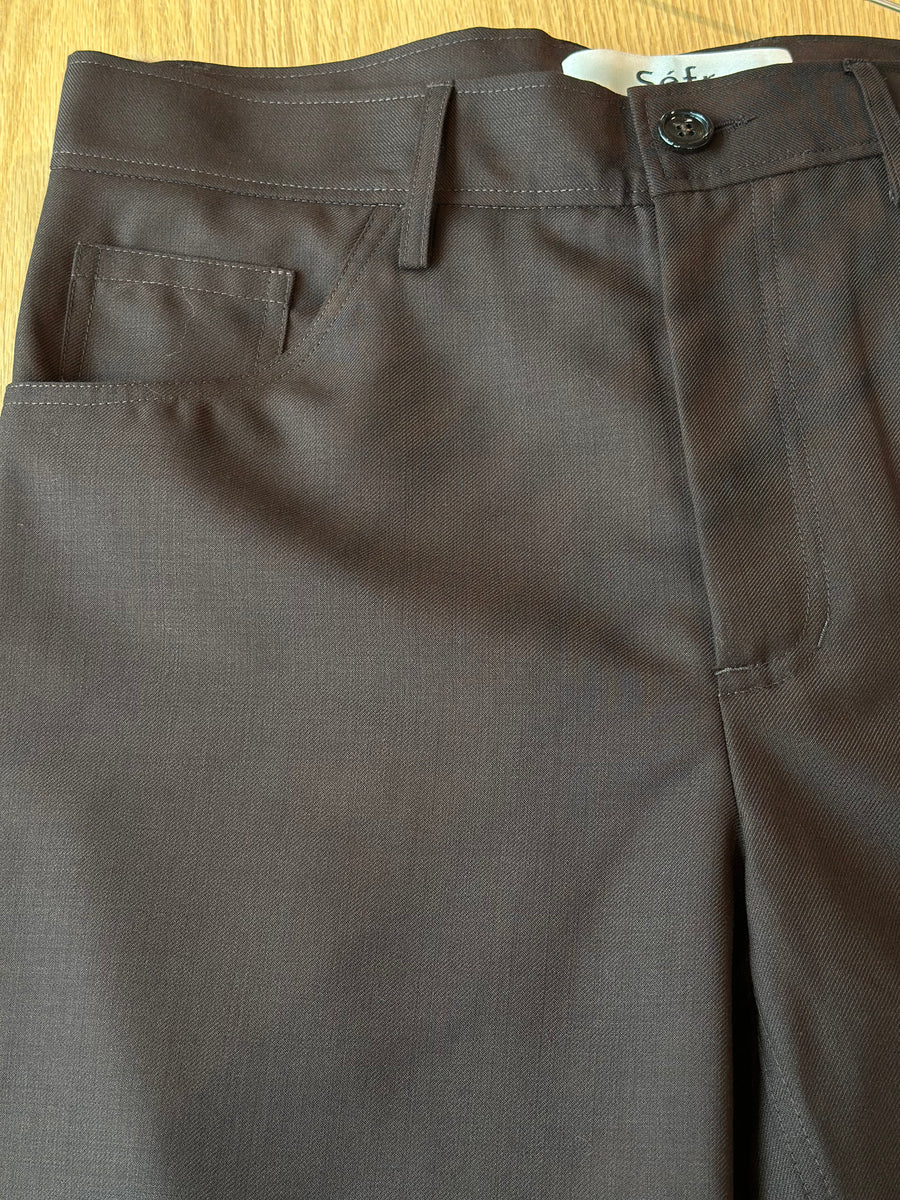 Jiro Trouser Sludge Wool – Cueva