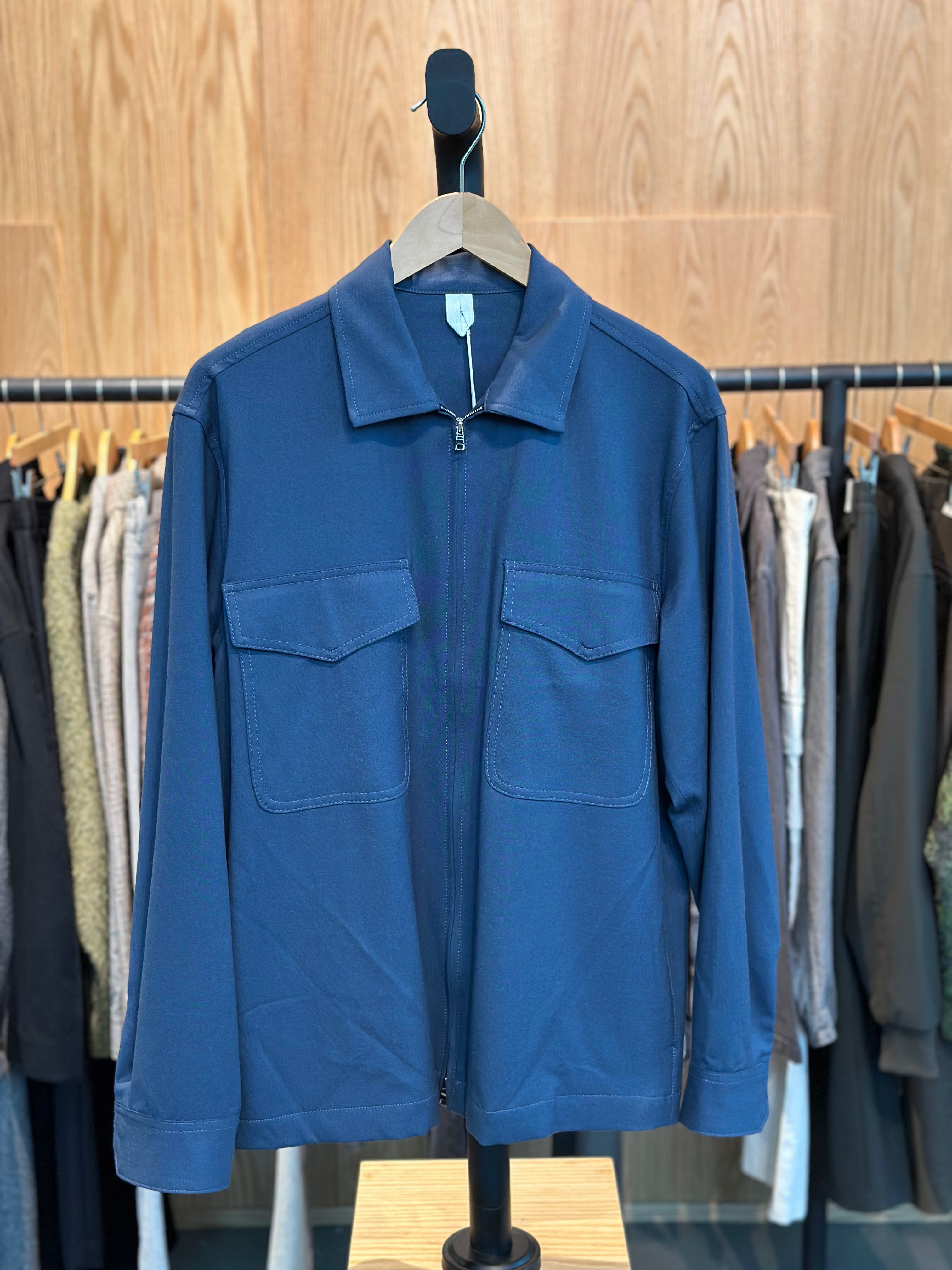Ross Jacket Technical Wool Pale Blue – Cueva